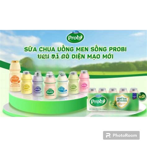 Lốc Sữa Chua Uống Proby Đủ Vị To 4 Chai X130ml Bé 5 Chai X 65ml Shopee Việt Nam