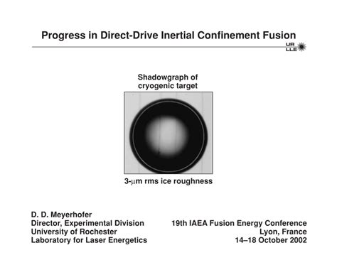 Pdf Progress In Direct Drive Inertial Confinement Fusion