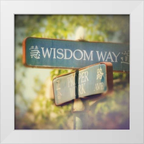 Melious Amy 20x20 White Modern Wood Framed Museum Art Print Titled Wisdom