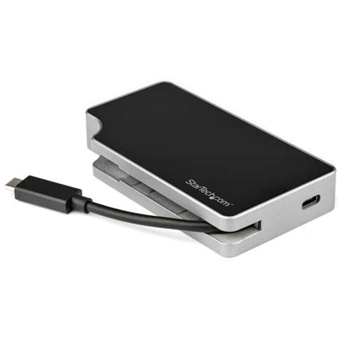 Startech Com Usb C Multiport Adapter To K Hdmi Or P Vga Displayusb Type C Travel Dock W
