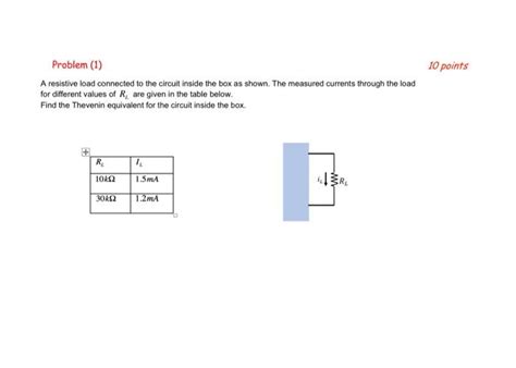Solved A Resistive Load Connected To The Circuit Inside The Chegg Com