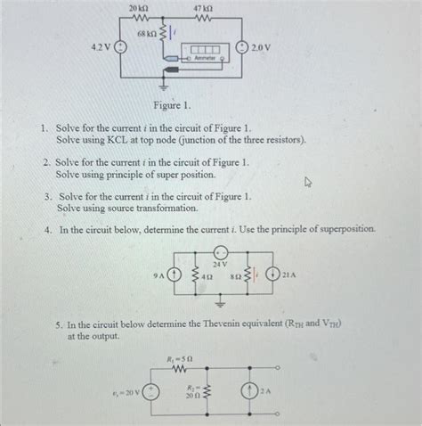 Solved Figure 1 1 Solve For The Current I In The Circuit