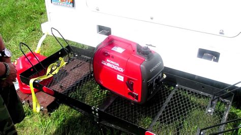 How to start a Honda EU2000i Generator. - YouTube
