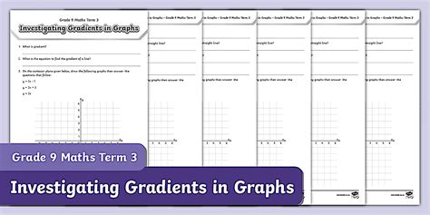 Investigating Gradients In Graphs Grade 9 Maths Term 3