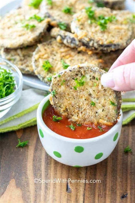 Crispy Baked Eggplant Great Snack Or Appetizer Spend With Pennies