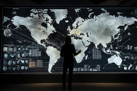 premium ai image a person exploring the depths of a data
