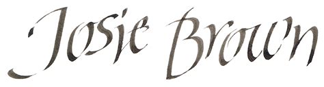 Josie Brown Calligraphy Lettering And Lovely Letters
