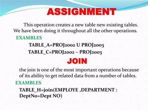 Oracle Relational Ppt Free Download