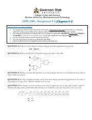 CPSC Assignment Guidelines Questions Boolean Course Hero
