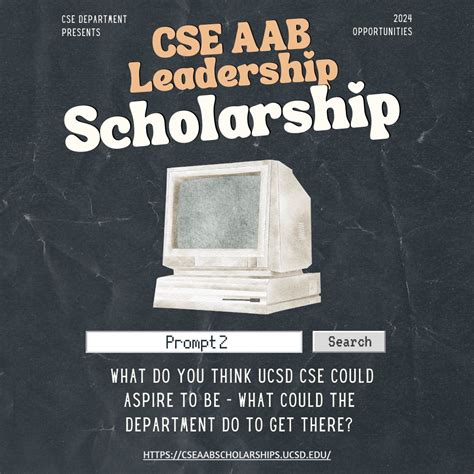 Ucsd Ucsandiego Ucsdcse Cseaab Scholarship Leadership Uc San