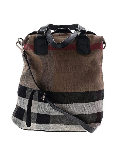 Burberry Color Block Stripes Brown Satchel One Size 77 Off Thredup