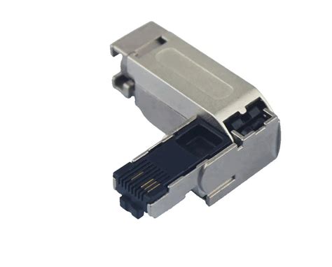 Plug Connector Rj45 4 8 Pin Right Angle Network Connector Of Profinet And Ethercat China Modular