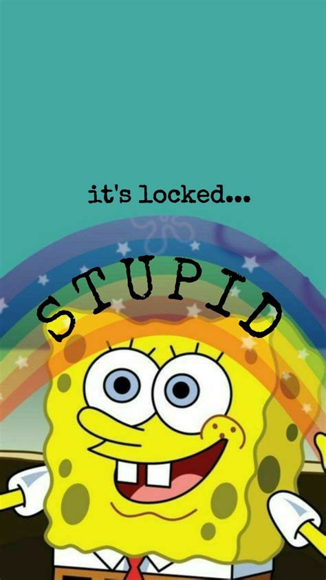 View 17 Spongebob Lock Screen Cartoon Funny Wallpapers For Iphone Ngemesa
