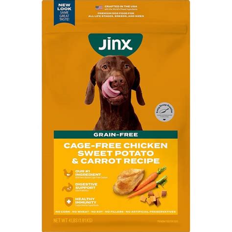 Jinx Grass Fed Lamb Sweet Potato And Carrot Dry Dog Food 4 Lb Bag