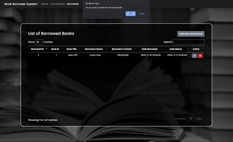 Book Borrower System Using Php With Source Code Sourcecodester