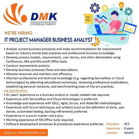 it project manager businessanalyst karachi urgenthiring