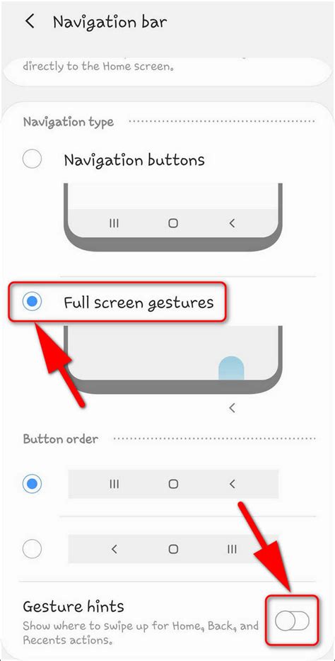 Enable Full Screen Gestures Mode Hide Navigation Bar On Galaxy S S S S