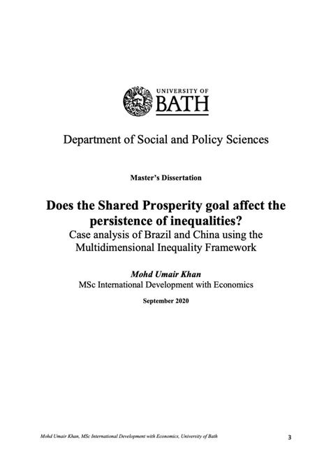 Mohd Umair Khan On Linkedin Inequality Dissertation