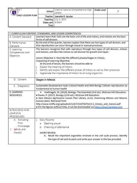Jaculan G7 Lp Demo Pdf Mitosis Chromosome