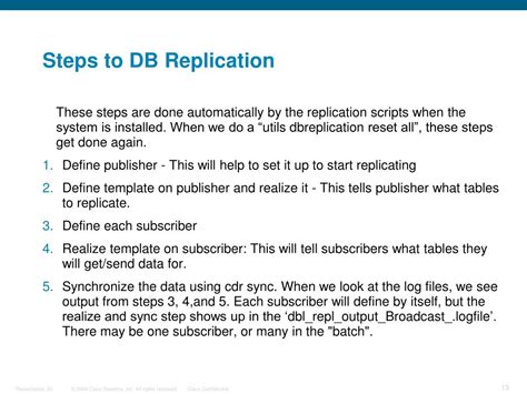 Ppt Cisco Callmanager Database Replication Powerpoint Presentation