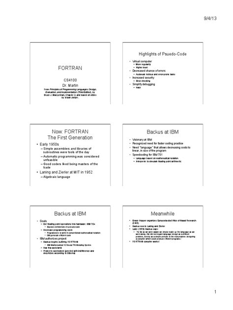 Fortran Cs4100 Dr Martin Download Free Pdf Subroutine Parameter