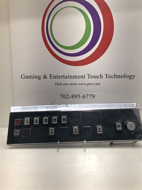 Bally S9000 Chrome Button Deck With Plastic Push Buttons Gett Part