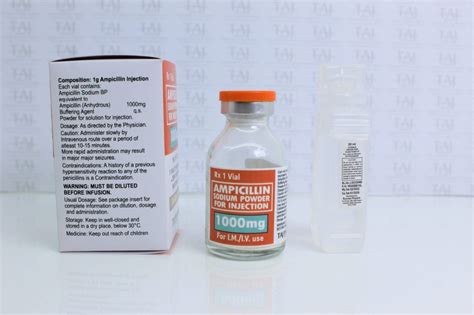 Ampicillin Sodium Powder For Injection 1000 Mg