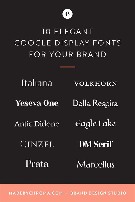 Top 10 Display Fonts Artofit
