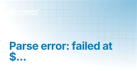 Parse Error Failed At Themeware® Wissensdatenbank