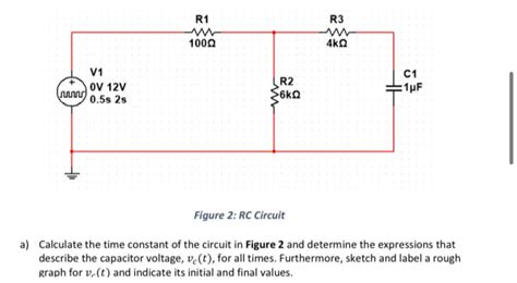 Figure RC Circuita Calculate The Time Constant Chegg Com