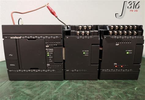 13186 keyence plc base unit kv n3am analog i o unit kv n8ext i o unit