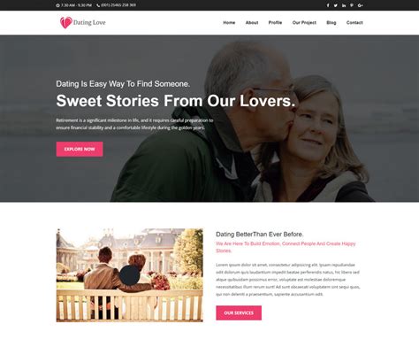 Dating Love Html Template 388889 Templatemonster