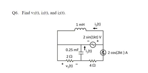 Solved Q Find V T I T And I T Chegg Com