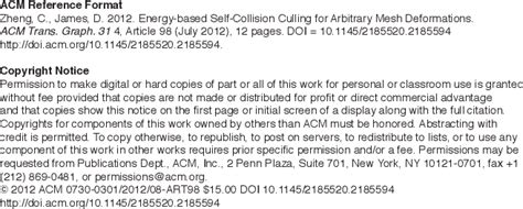 Figure 1 From Energy Based Self Collision Culling For Arbitrary Mesh