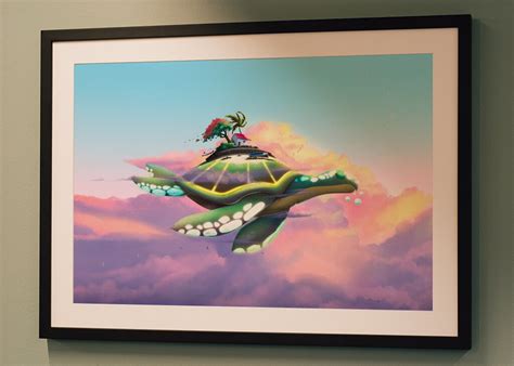 Sky Turtle Island Posters And Prints By Fadil Roze Printler