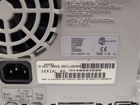 Agilent Model 54622d Digital Mixed Signal Oscilloscope Lab