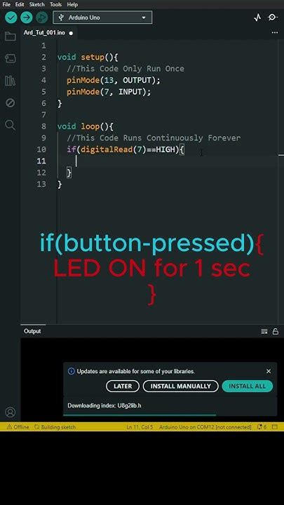 Digitalread Function Arduino Beginner 06 Youtube