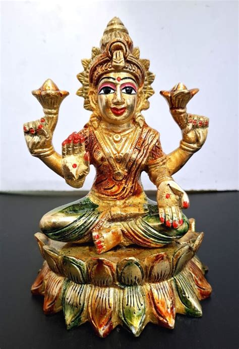 Brass Lakshmi Statue Buy Indian Brass Sculpture Jline Arts