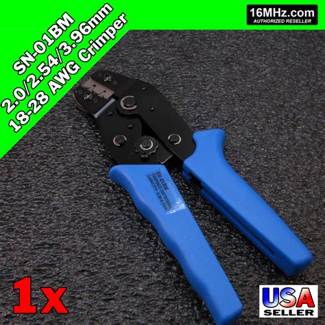 SN-01BM Crimper Crimp Plier Tool 2.0-2.54mm 18-28 AWG 2 Size DuPont JST ...