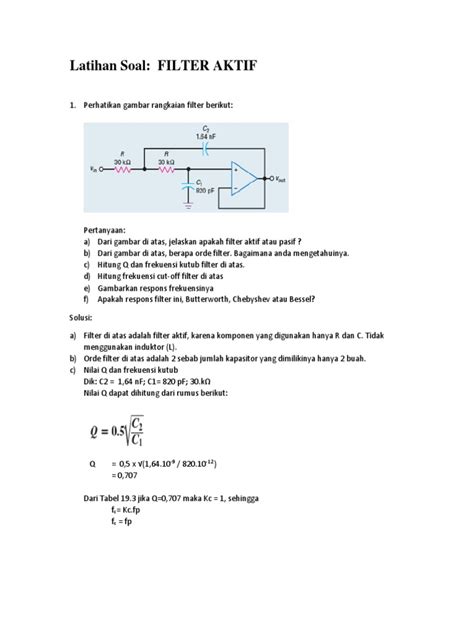 Latihan Filter Aktif Pdf