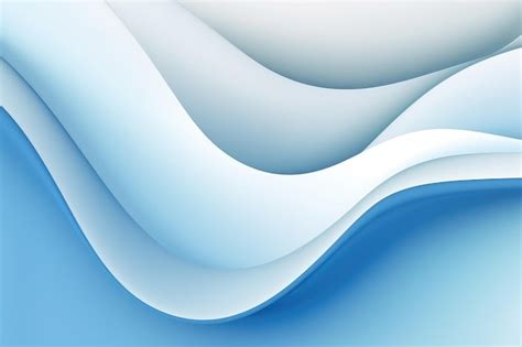 Serene Blue Waves Abstract Background Premium Ai Generated Image