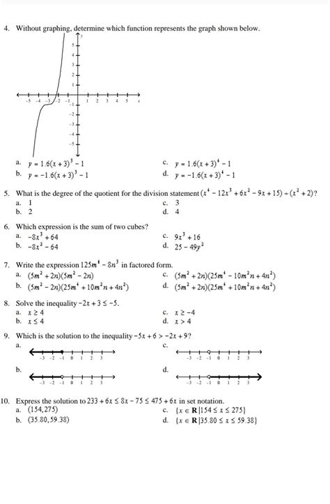 Solved Without Graphing Determine Which Function Chegg