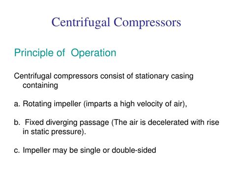 Ppt Centrifugal Compressors Powerpoint Presentation Free Download Id 785824