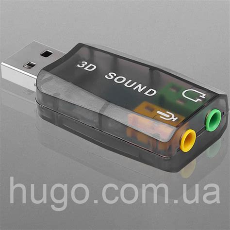 Купить Звуковая карта USB 3D Sound 5,1 / Внешний звуковой адаптер для ...