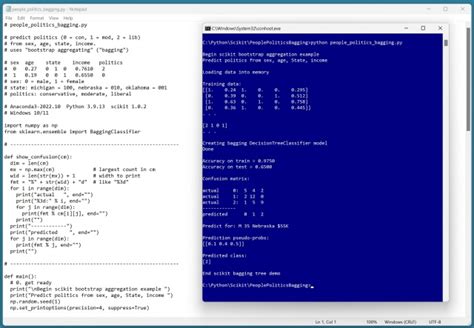 An Example Of Bootstrap Aggregation Bagging Classification Using The