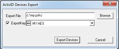 Export Initialized Devices ActivID Device Initialization Tool HID Global
