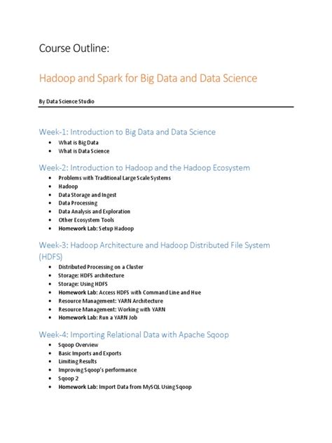 a comprehensive guide to hadoop spark and big data analytics