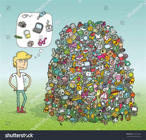 Find Objects Visual Game Solution Hidden Stock Vector Royalty Free