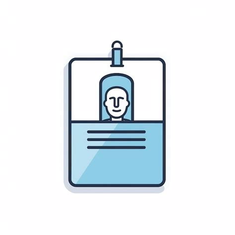Id Card Icon Identification And Personal Information Art Logo