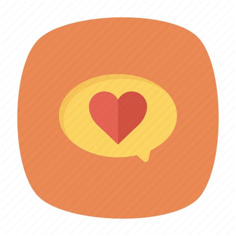 Bubble Chat Comment Heart Icon